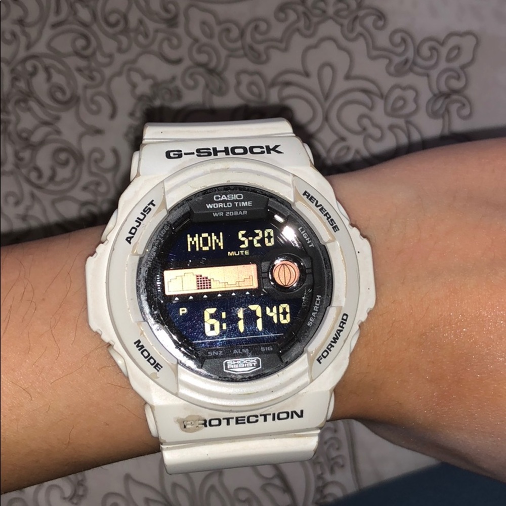 White G-Shock Digital Watch - Gem